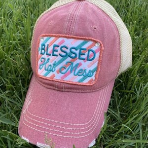 Faith and Blessed Hats Faith Over Fear Simply Blessed Grateful Blessed ...