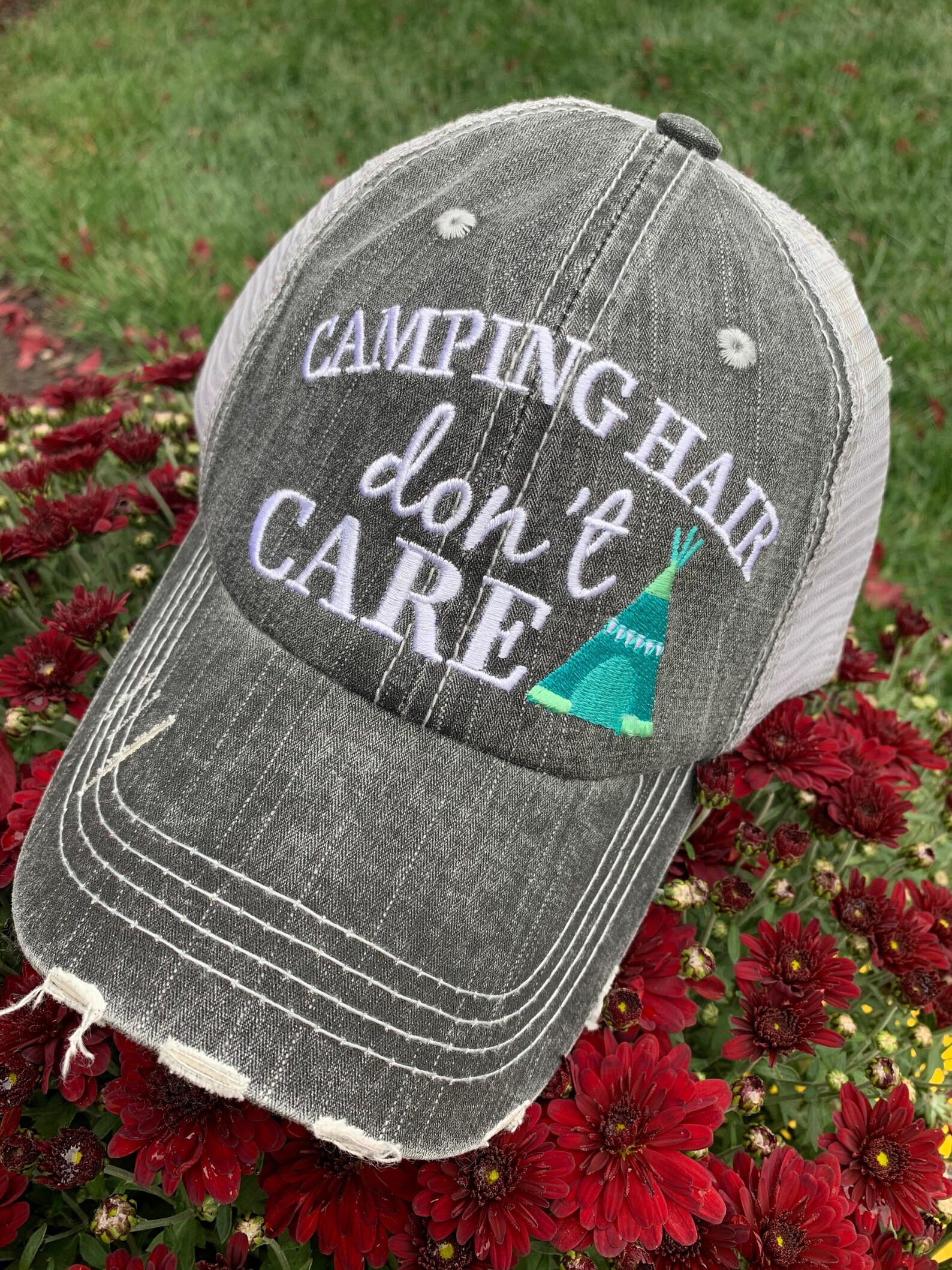 Camping Hats Camping Life Personalize Im a Happy Camper | Etsy