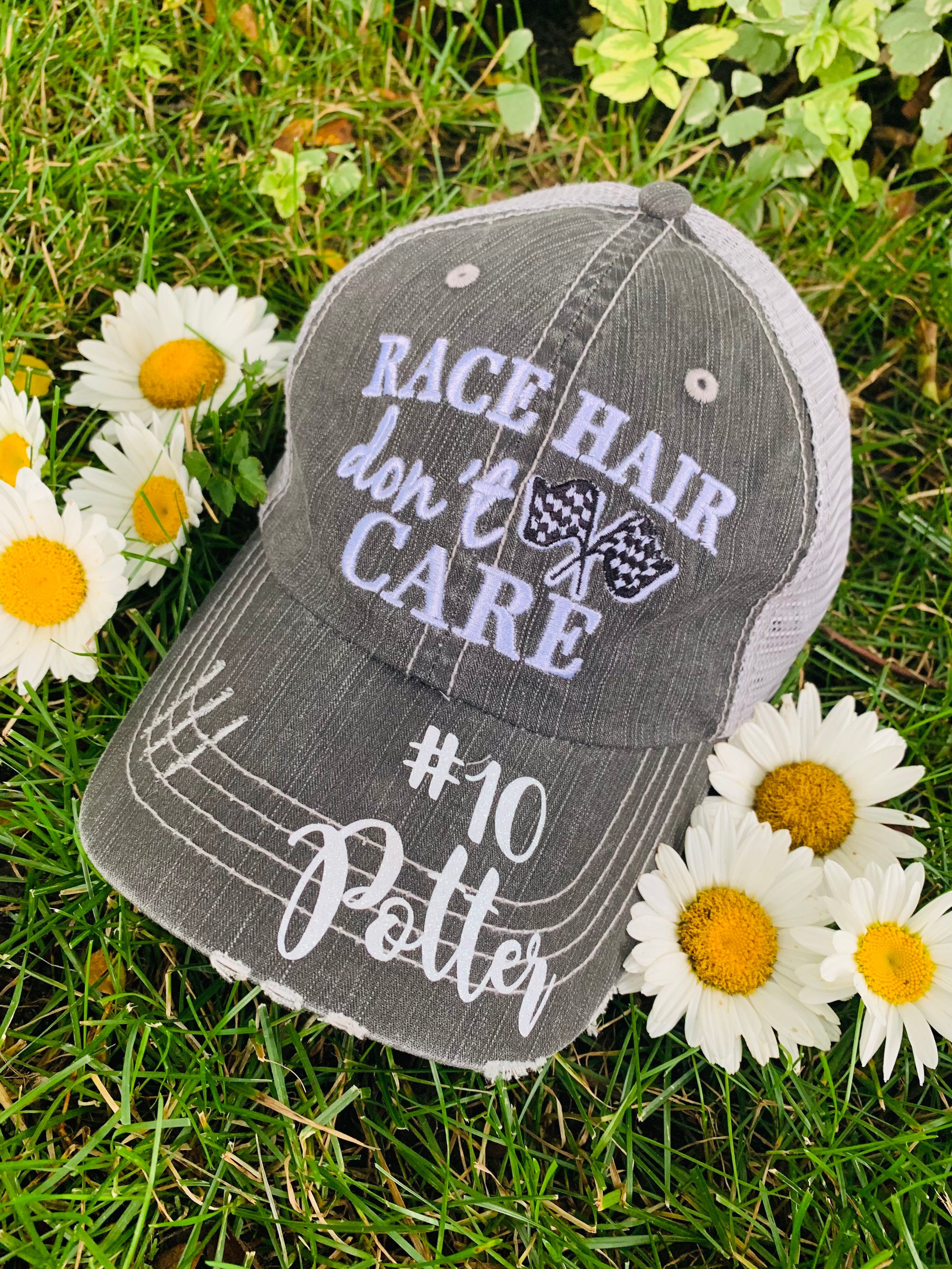 Personalized Racing Hats Name Number BLING Race Day is the - Etsy