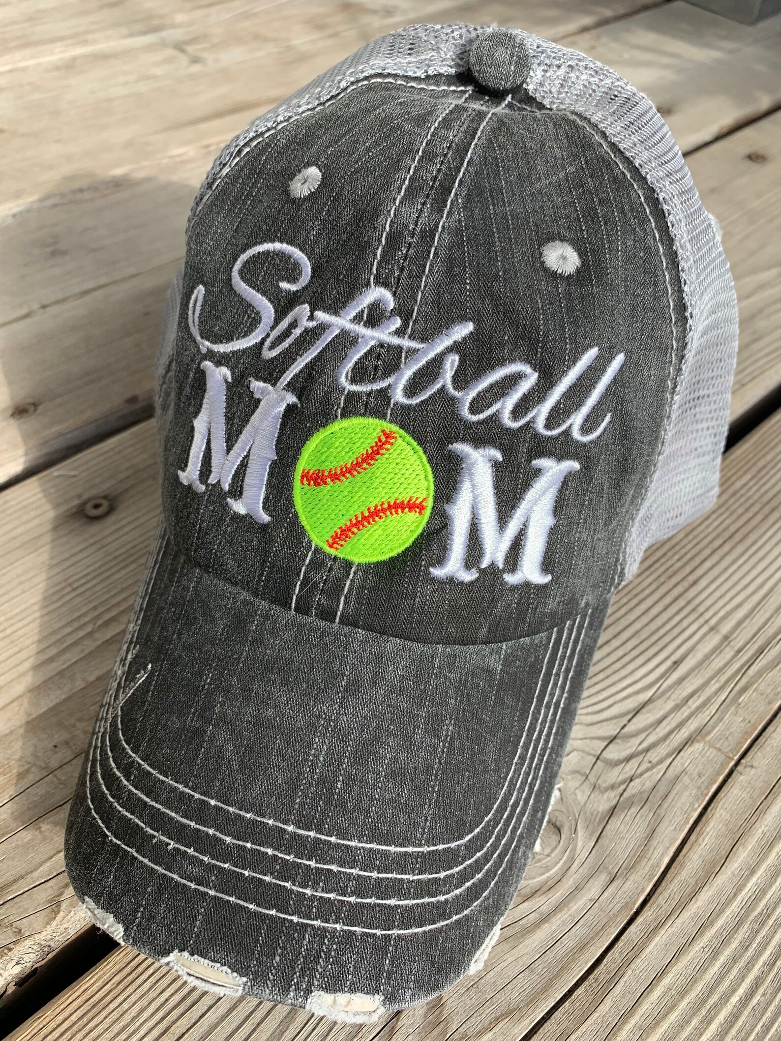 Softball Hats Softball Mom Softball Hair Dont Care | Etsy