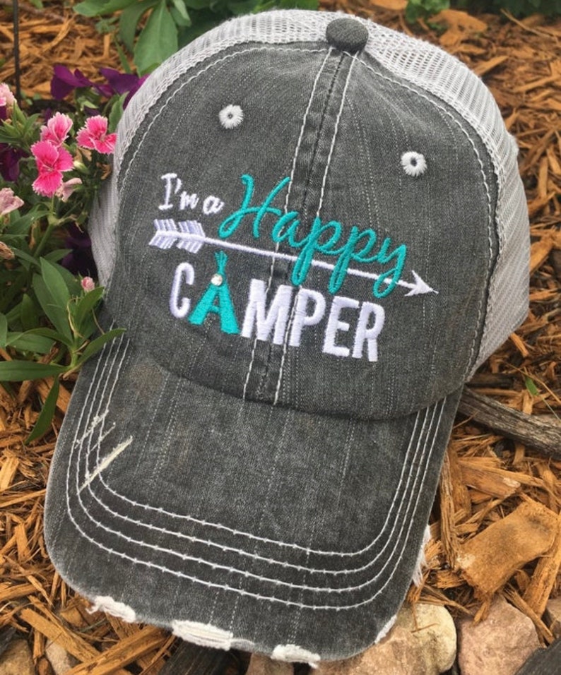 Personalized Camping Hats Unisex Embroidered Trucker Cap RV | Etsy