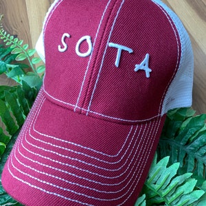 Sota Hat. Minnesota. MN. Heather Gray. Embroidered Trucker 32. Camo ...