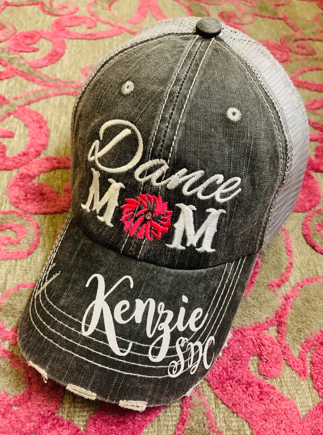Personalized Dance Hats Dance Mom Embroidered Distressed - Etsy