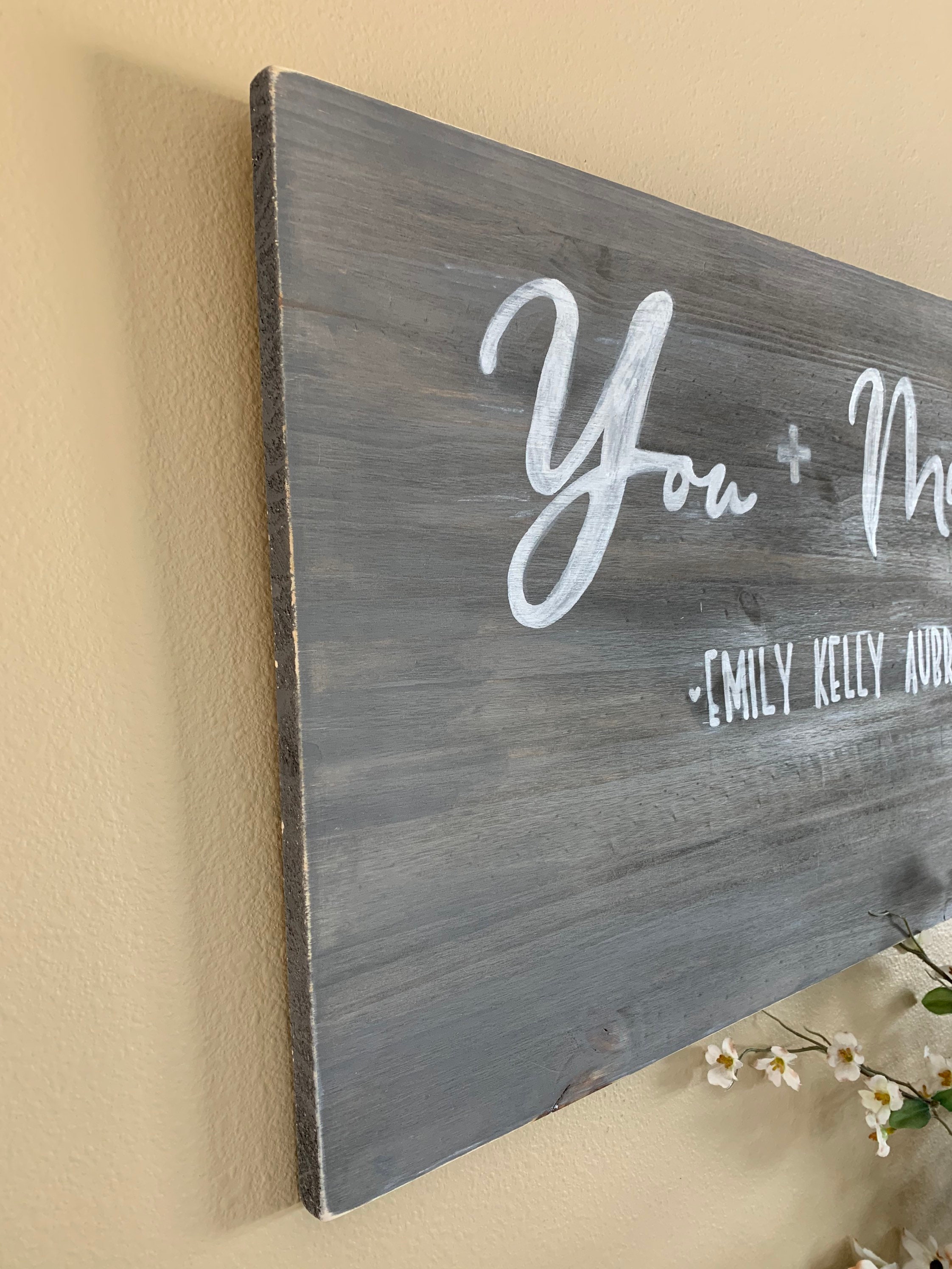 Wood signs Custom Hand painted 4 ft x 16 inch Family | Etsy