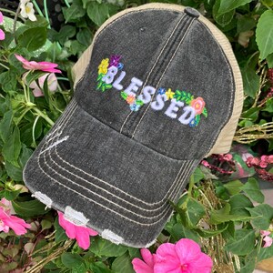 Faith and Blessed Hats Faith Over Fear Simply Blessed Grateful Blessed ...
