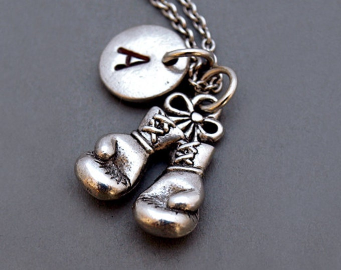 Boxing Glove Charm Necklace Boxer Charm Boxing Glove | Etsy