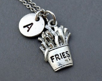 Kawaii Happy French Fries Necklace D2C1 - Etsy