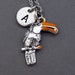 Toucan Necklace, Toucan Charm, Toucan Charm Jewelry, Initial Necklace ...