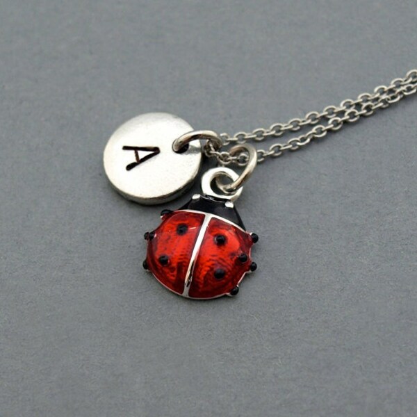 Ladybug Necklace - Etsy