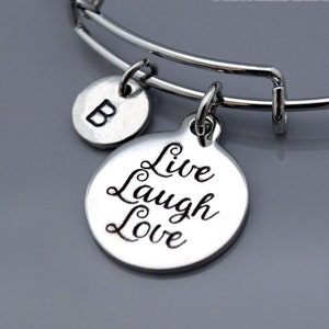Live Laugh Love Bracelet - Etsy Live Laugh Love Bracelet - Etsy