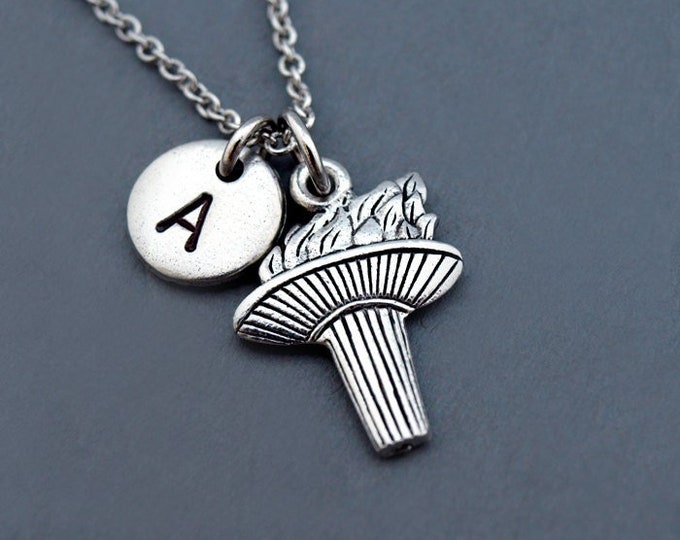 Torch Charm Necklace, Olympics Torch, Olympic Flame, Flame, Carry a ...
