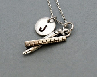 Ruler necklace | Etsy