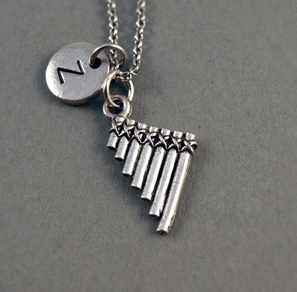 Pan flute Necklace pan pipes Pan flute charm antique | Etsy