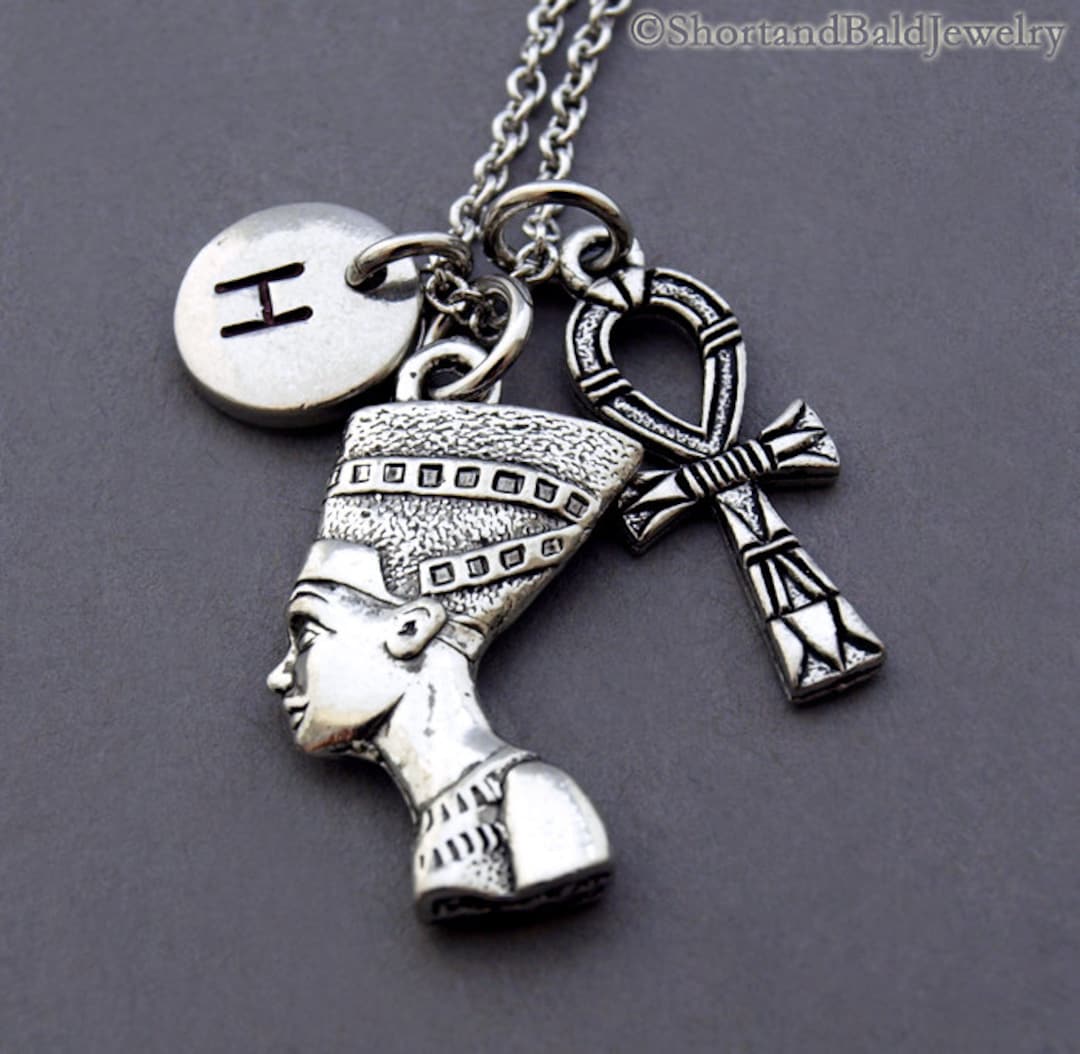 Nefertiti Necklace, Great Royal Wife Pharaoh Akhenaten, ANKH, the Key ...