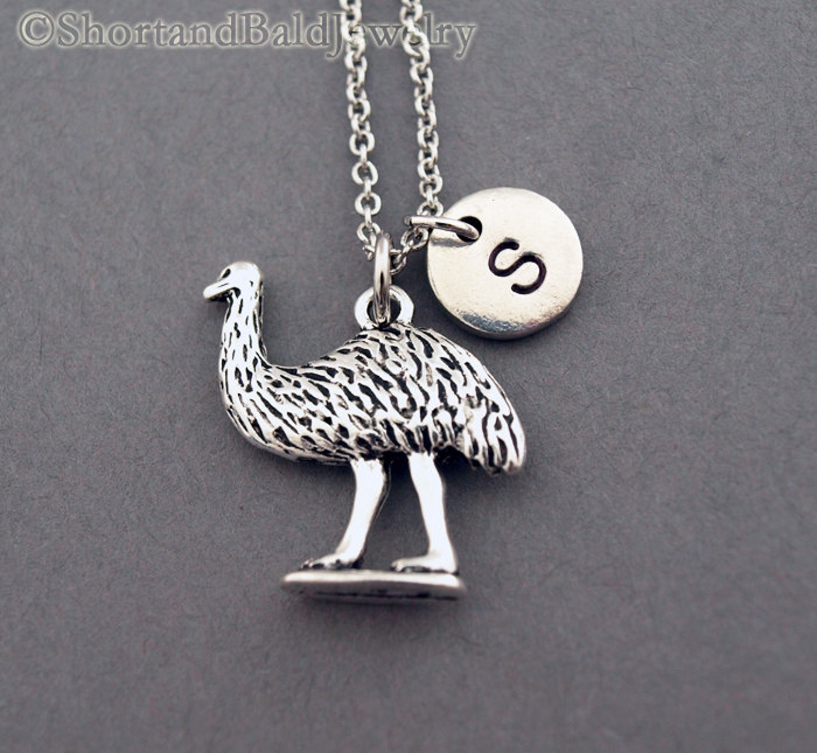 Emu Necklace Emu Charm Emu Bird Australian Emu Bird - Etsy