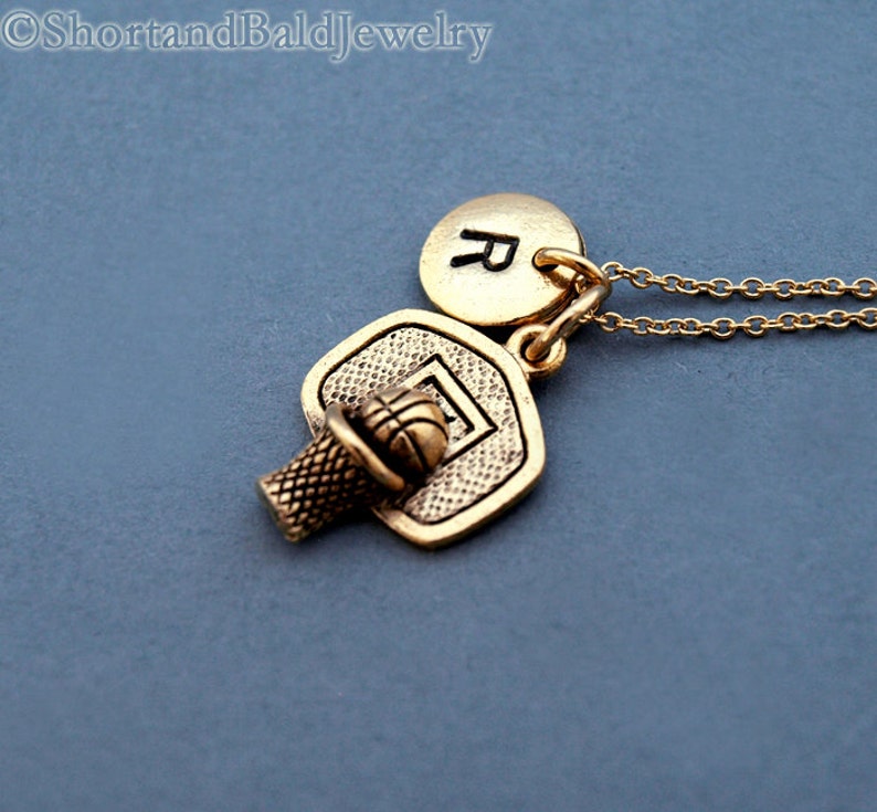 Basketball Hoop Necklace, Basketball Net, Backboard, Sports Charm ...