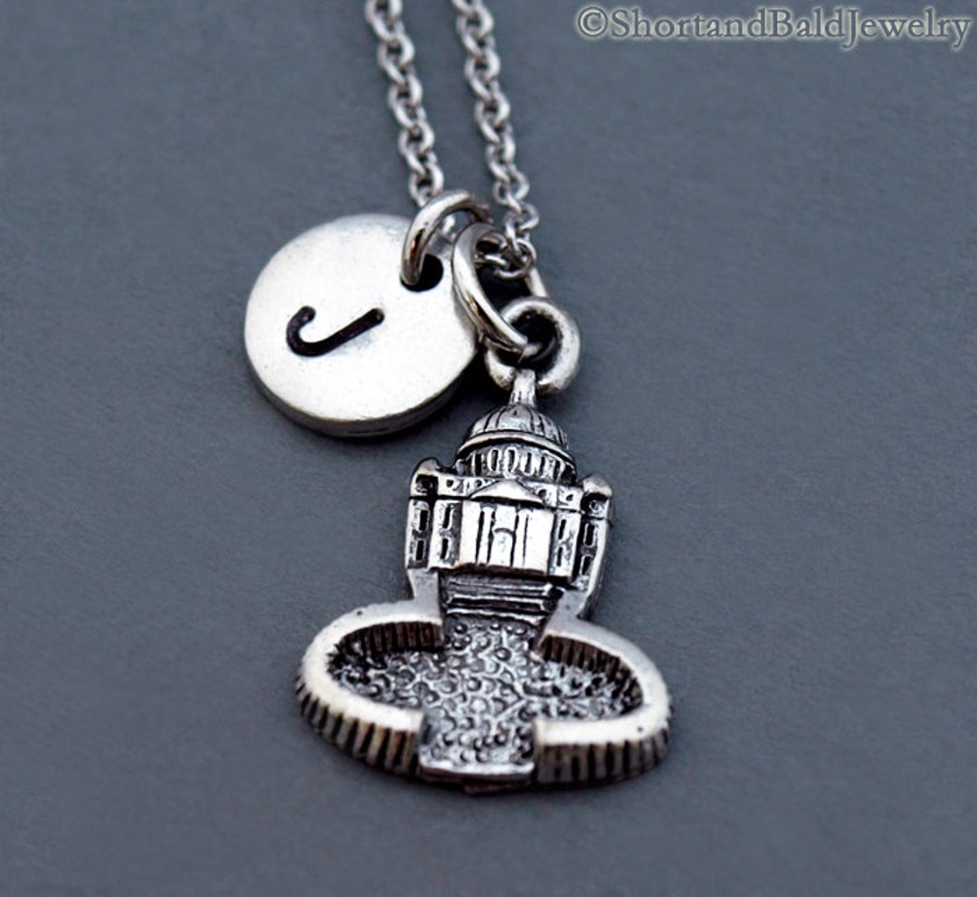 The Vatican Necklace, Vatican City Charm, St. Peter's Square Necklace ...