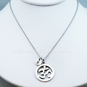 OHM Symbol Necklace, Om Symbol Necklace, Ohm Buddhist, Ohm Yoga, Ohm ...