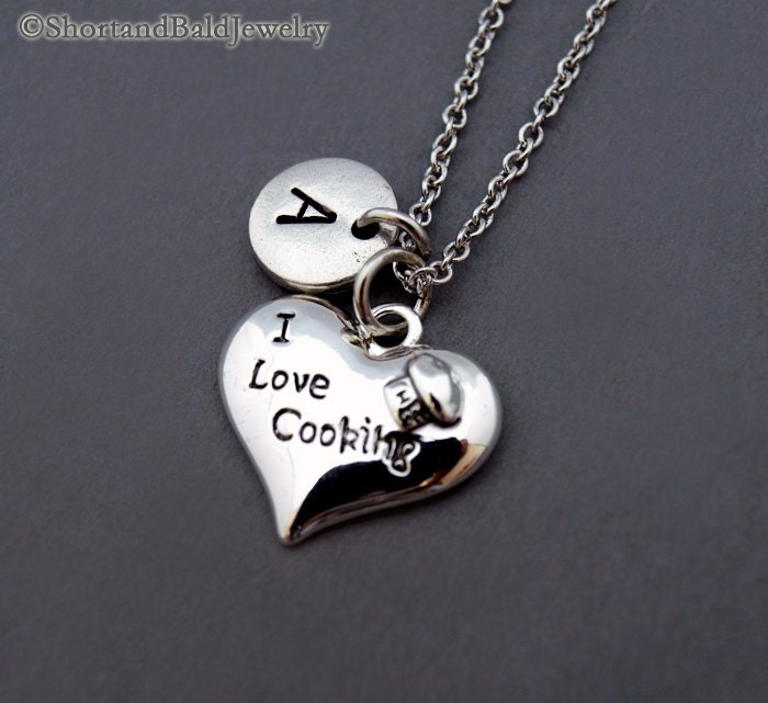 I Love Cooking Necklace Chef Hat Cook's Hat Cook Hat | Etsy