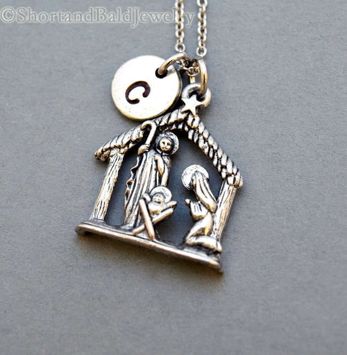 Nativity Scene Necklace Christmas Nativity Scene Birth of - Etsy