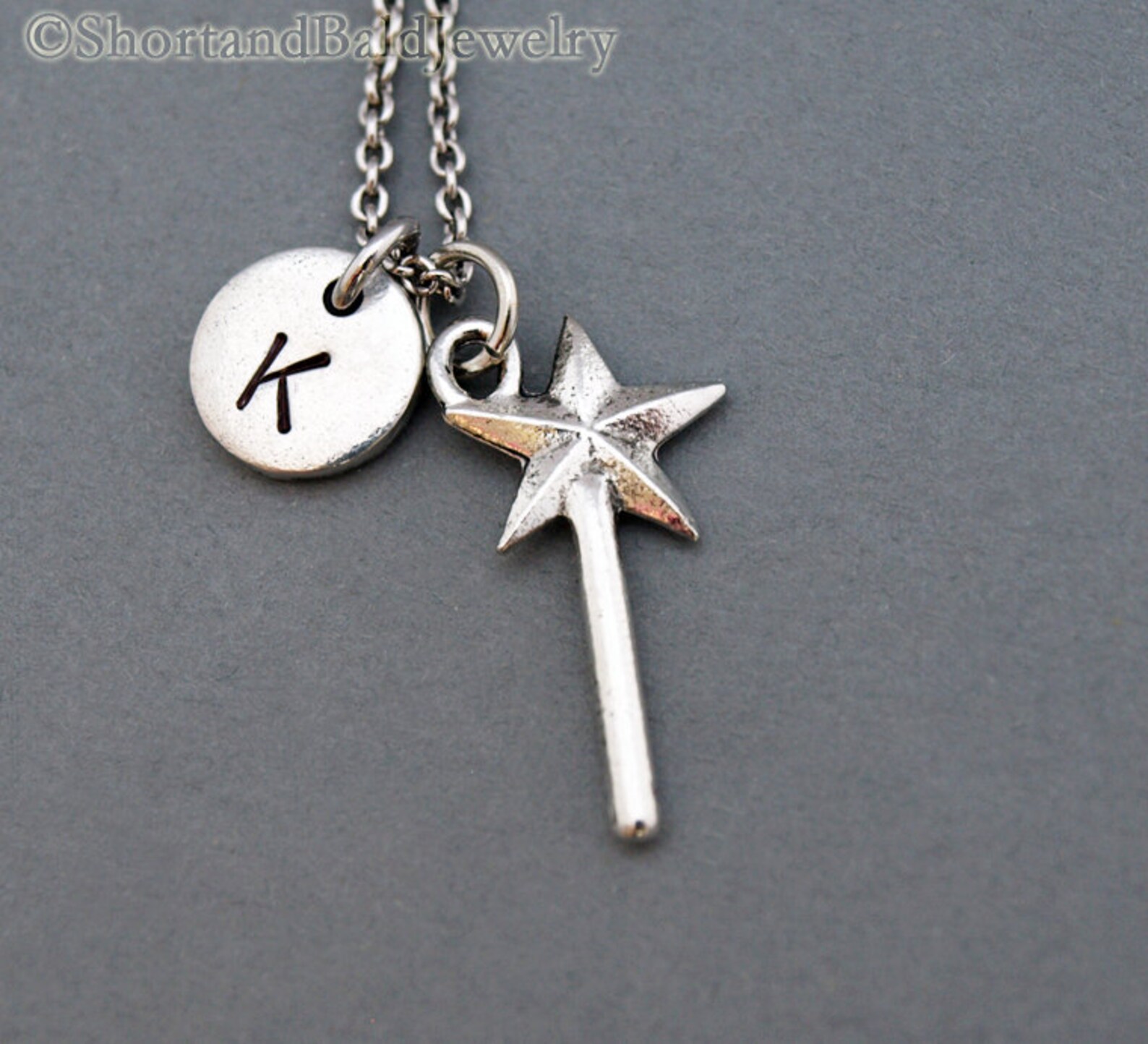 Magic Wand Necklace, Fairy Wand Charm, Wand, Silver Wand Charm, Fairy ...