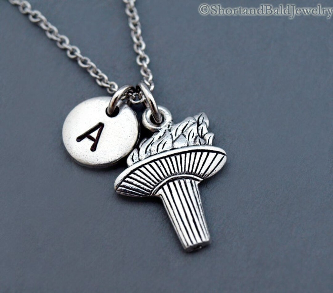 Torch Charm Necklace, Olympics Torch, Olympic Flame, Flame, Carry a ...
