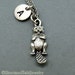 Beaver Necklace, Beaver Charm, Initial Necklace, Initial Hand Stamped ...
