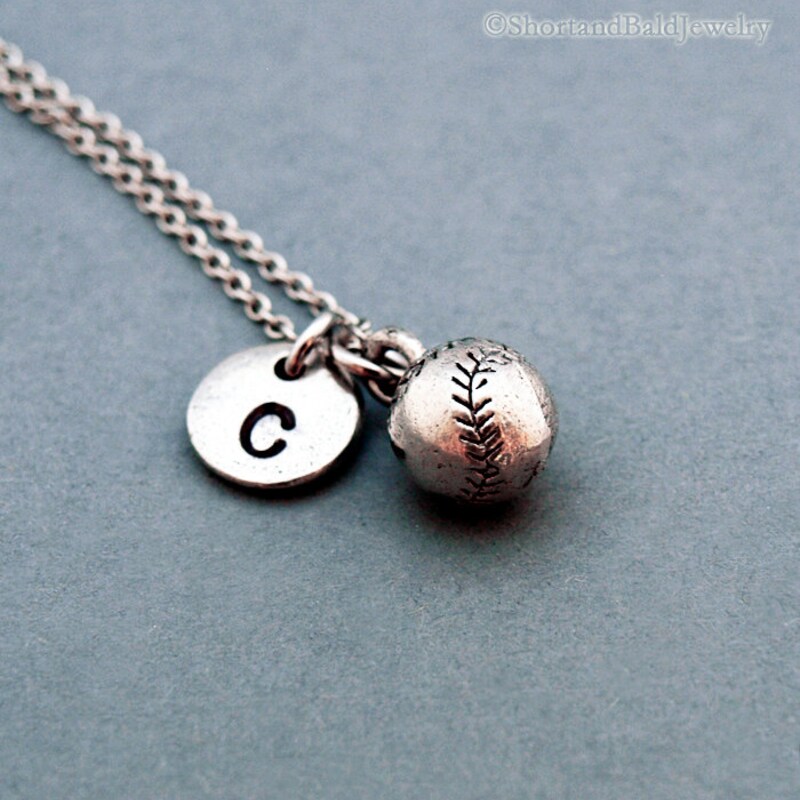 Baseball Necklace - Etsy