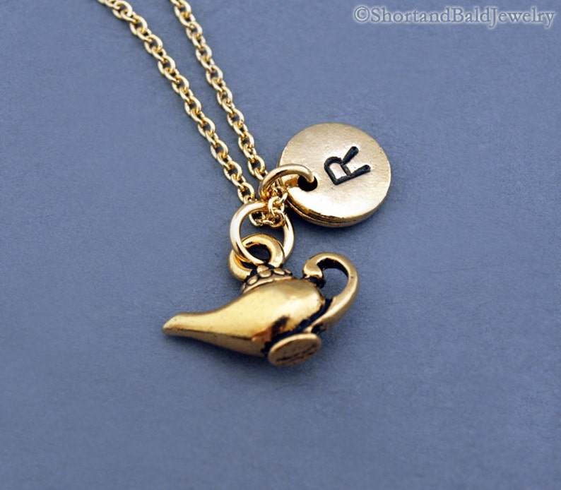 Aladdin's Lamp Charm Necklace Gold Magic Lamp Magic Lamp - Etsy