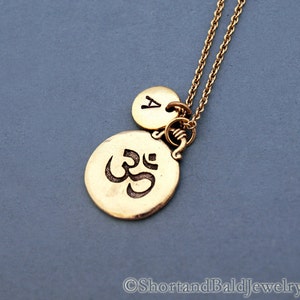 OHM Symbol Necklace, Om Symbol Necklace, Ohm Buddhist, Ohm Yoga, Ohm ...