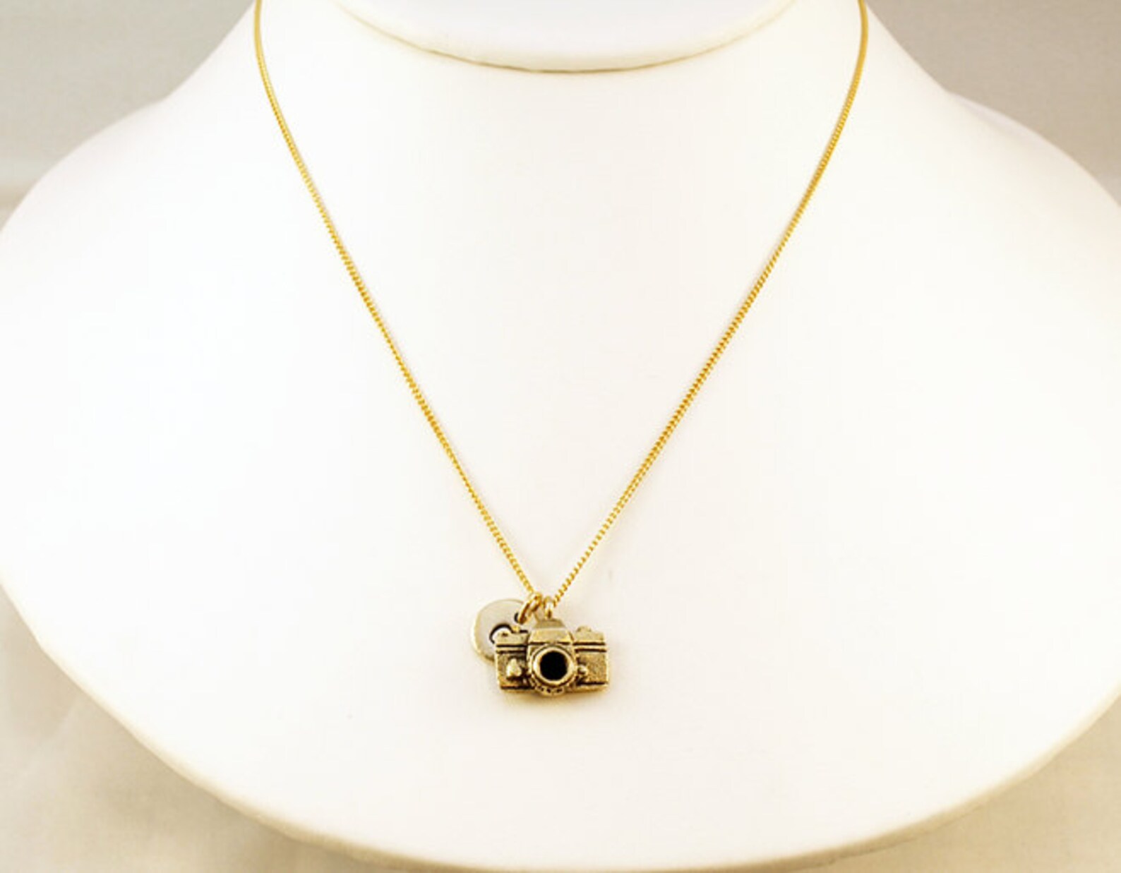 Camera necklace Camera charm jewelry gold camera charm | Etsy