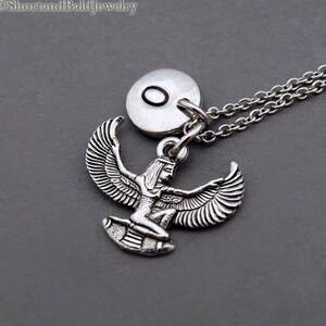 Isis Necklace, Egyptian Goddess Isis, Silver Isis, Winged Isis ...