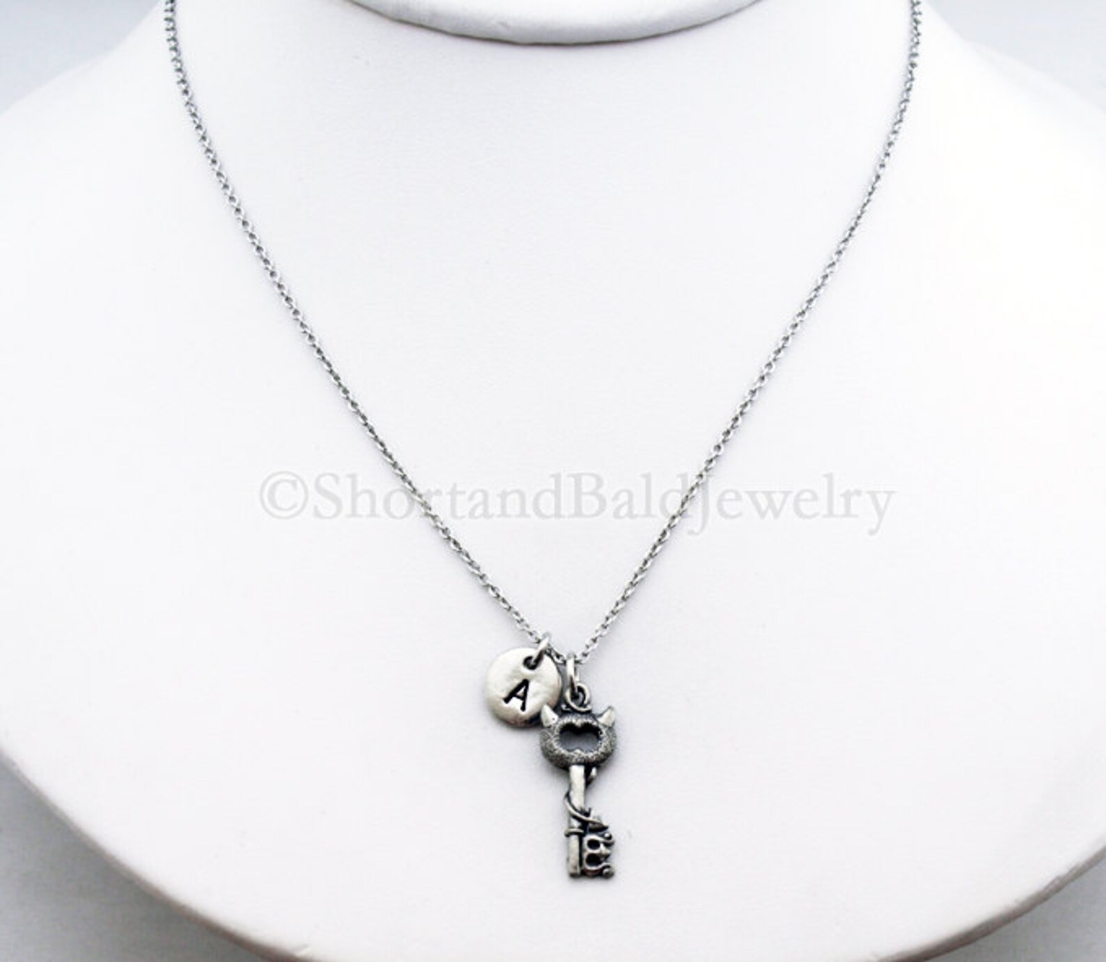 Angel Key Devil Key Necklace Antique Key Charms Two Best - Etsy