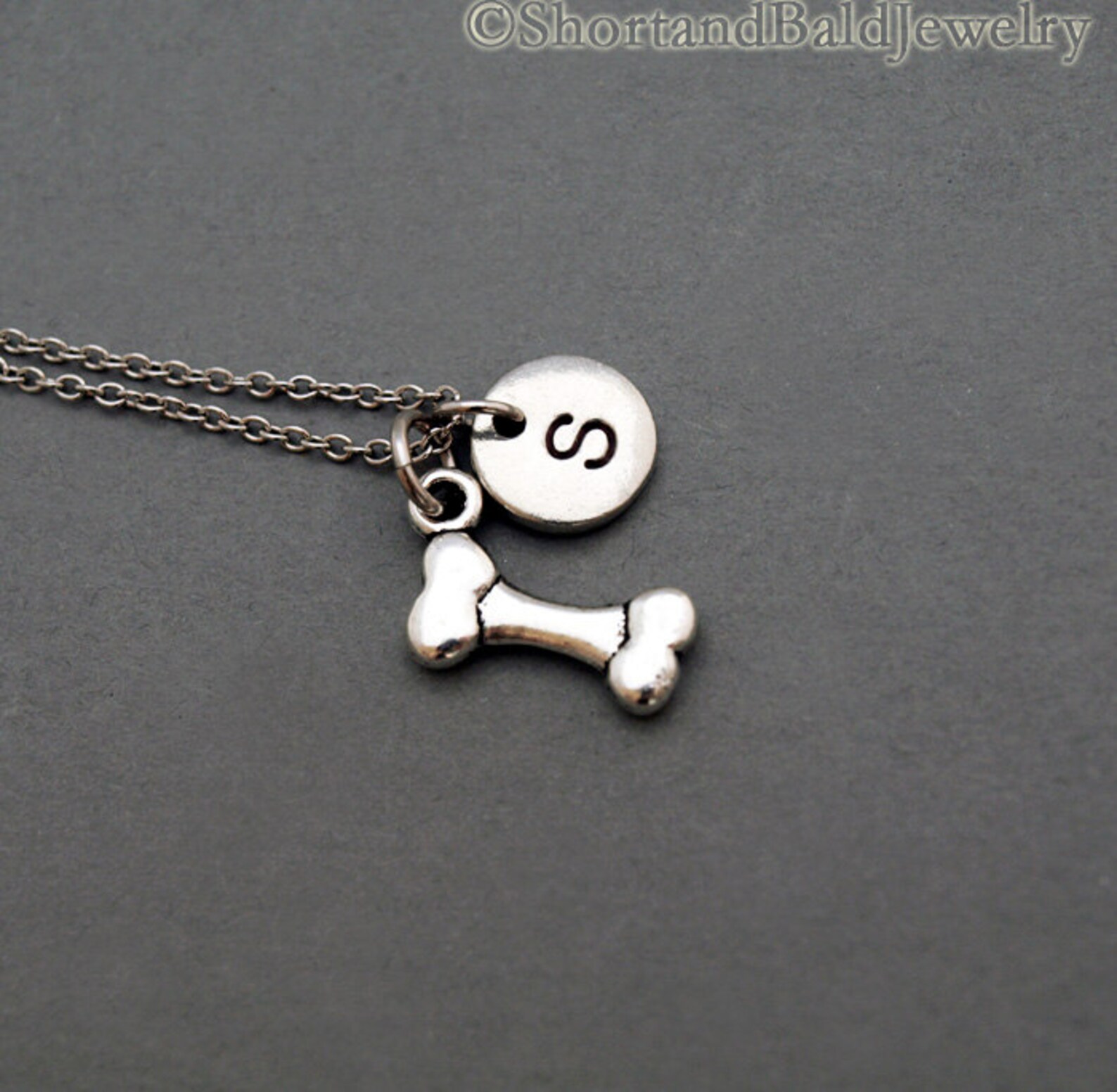 Tiny Dog Bone Necklace, Dog Bone Charm, Dog Bone Jewelry, Antique ...