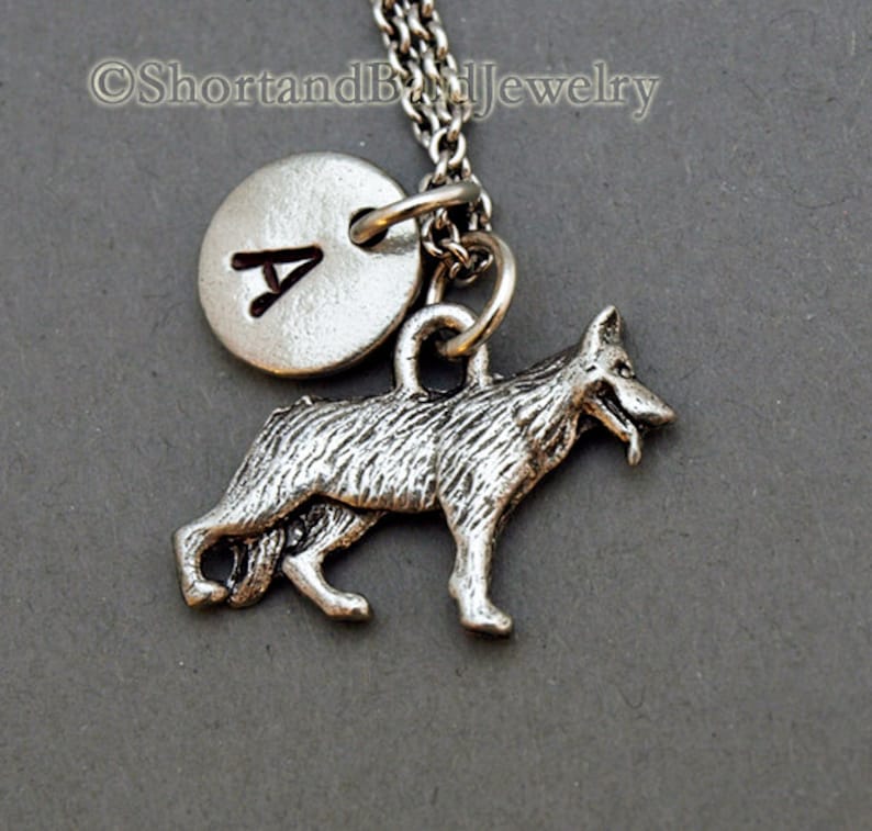 German Shepherd Necklace Alsatian Dog Charm German Shepherd - Etsy