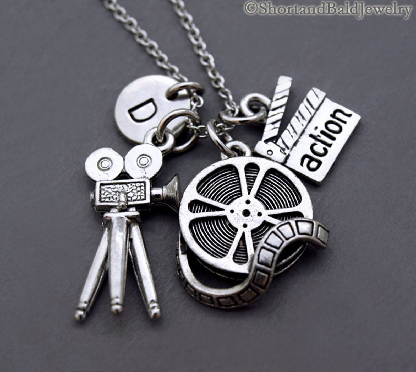 Film Reel Necklace Film Camera Movie Camera Clapperboard - Etsy