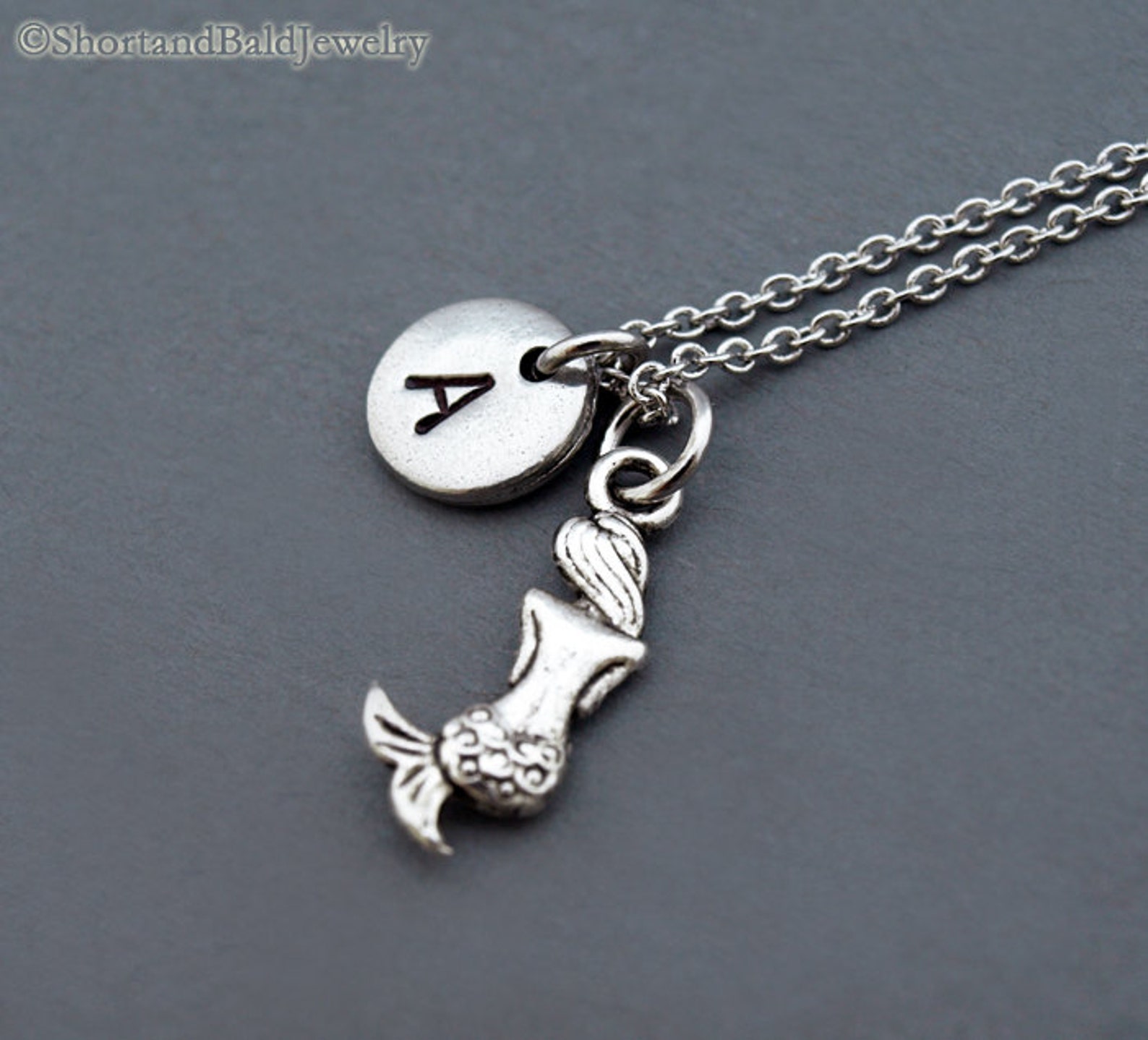 Mermaid Necklace, Mermaids Charm Necklace, Siren Necklace, Siren of the ...