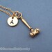 Gavel Necklace, Gavel Charm, Gold Gavel, Law Necklace, Initial Necklace ...