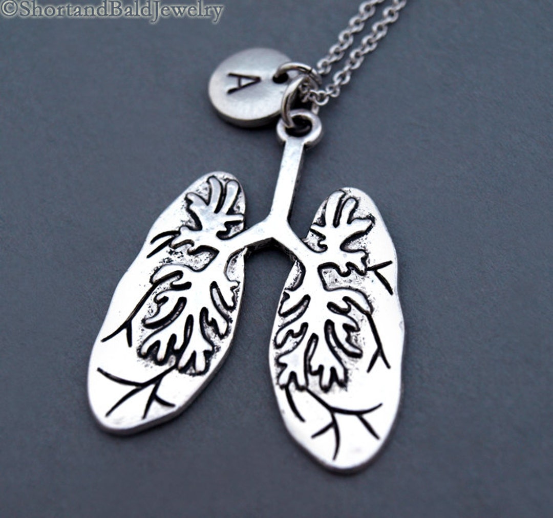 Human Lungs Necklace, Human Lungs Charm, Anatomy Charm, Anatomy ...