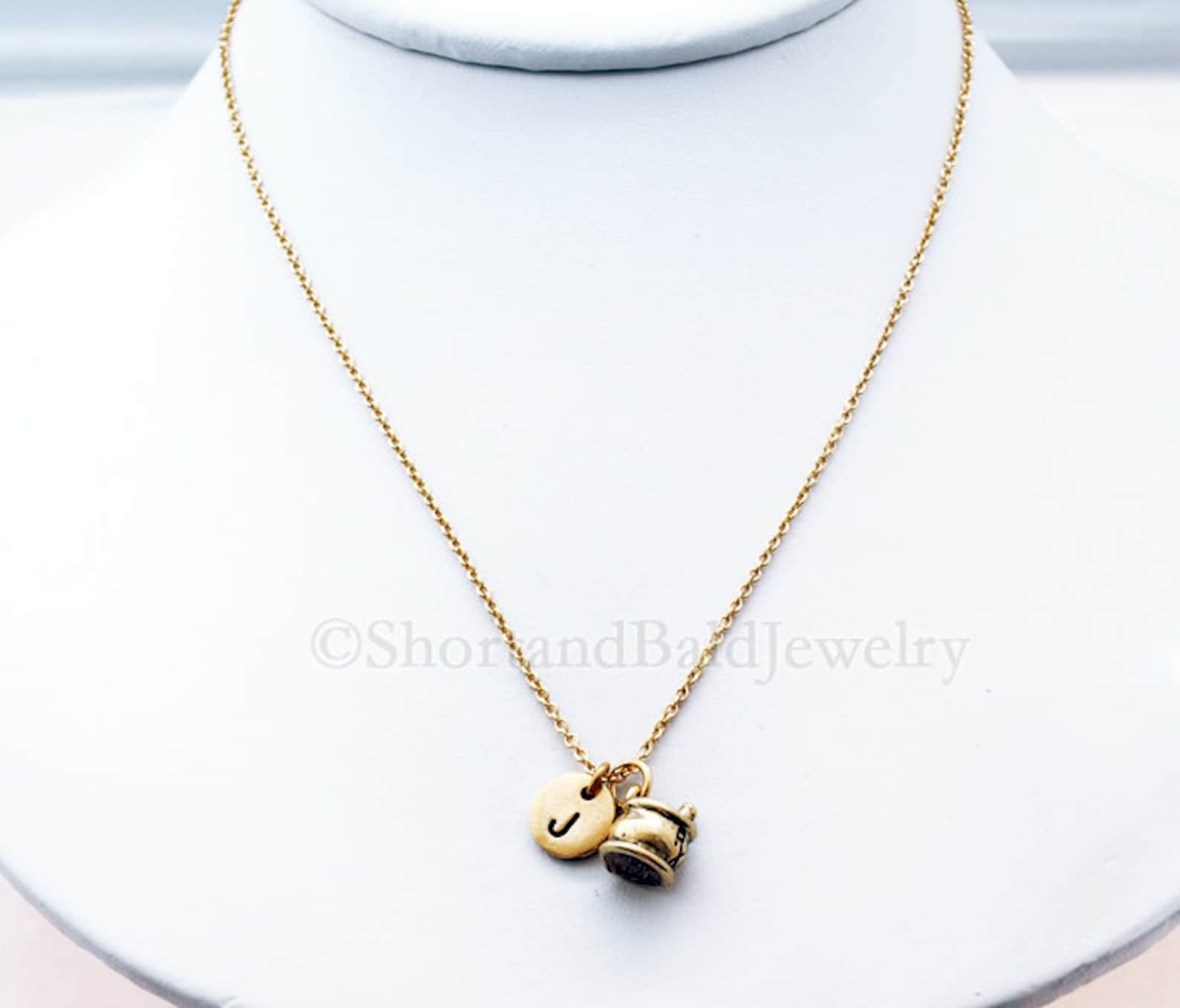 RX Bowl Necklace, Mortar and Pestle, Pharmacy, Pharmacist, Gold Rx Bowl ...