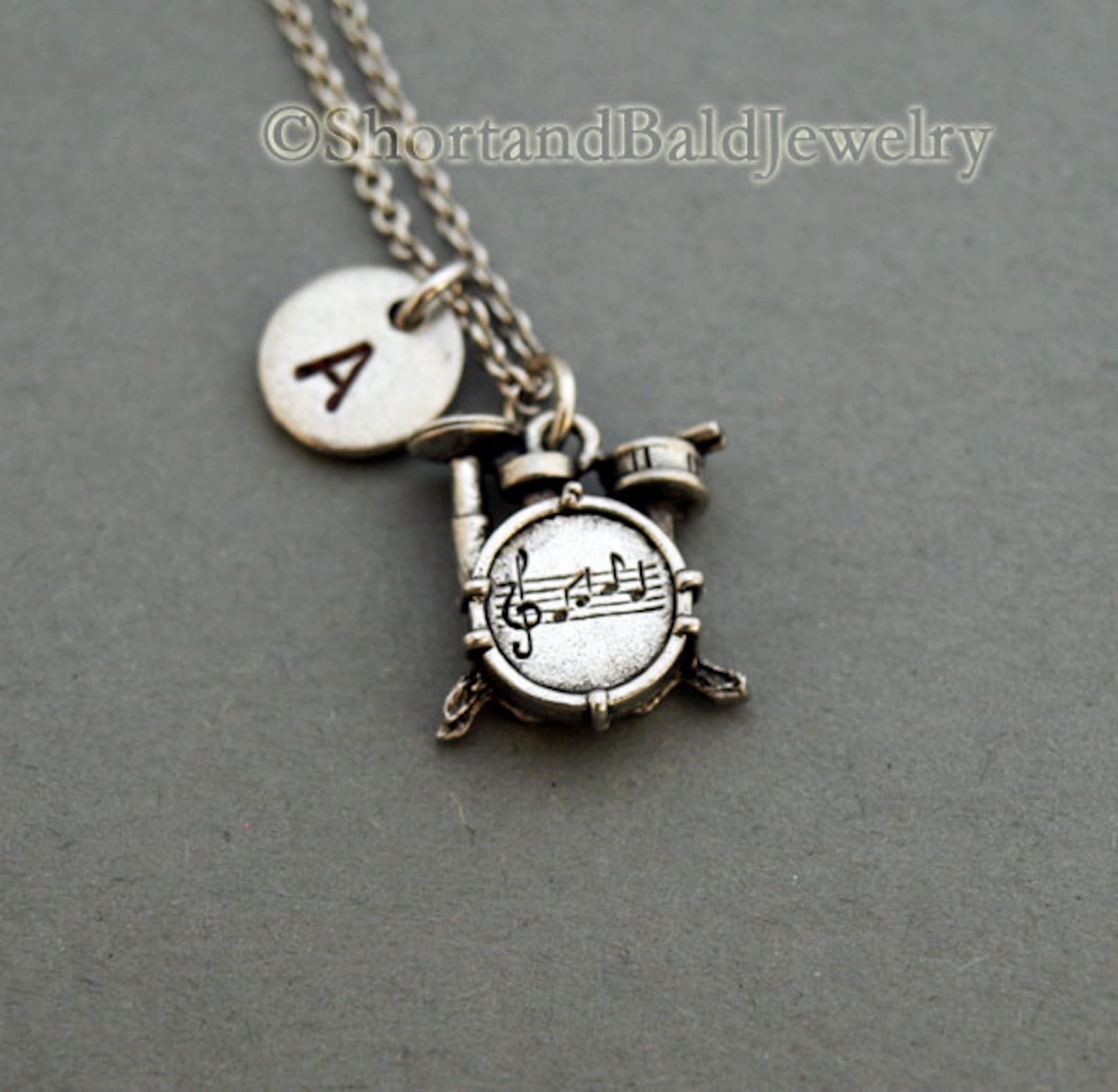 Drums Necklace Drum Set Necklace Drums Charm Drummer - Etsy