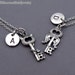 Angel Key Devil Key Necklace Antique Key Charms Two Best - Etsy