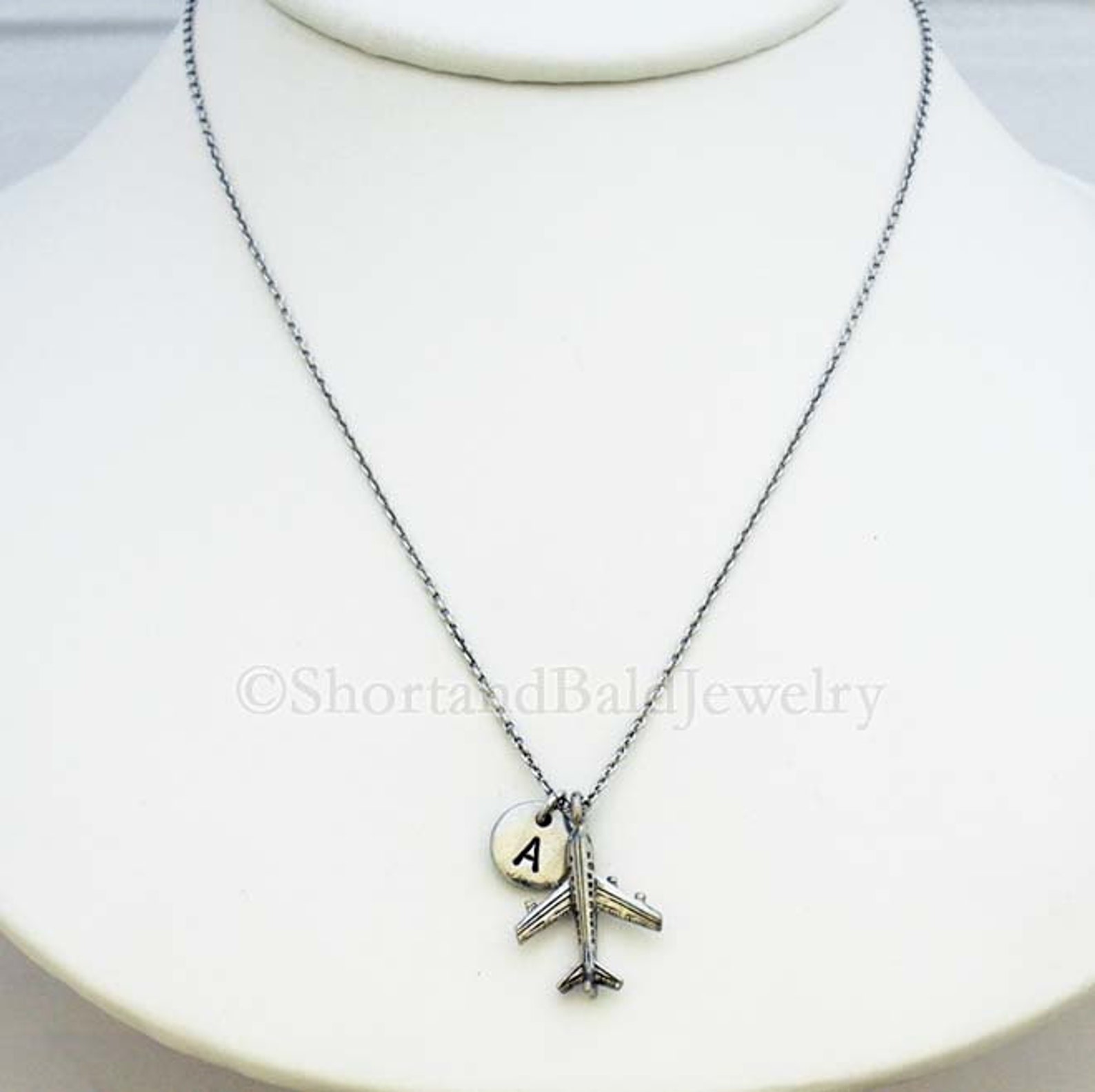Airplane Necklace Airplane Charm Jet Necklace Plane Charm - Etsy