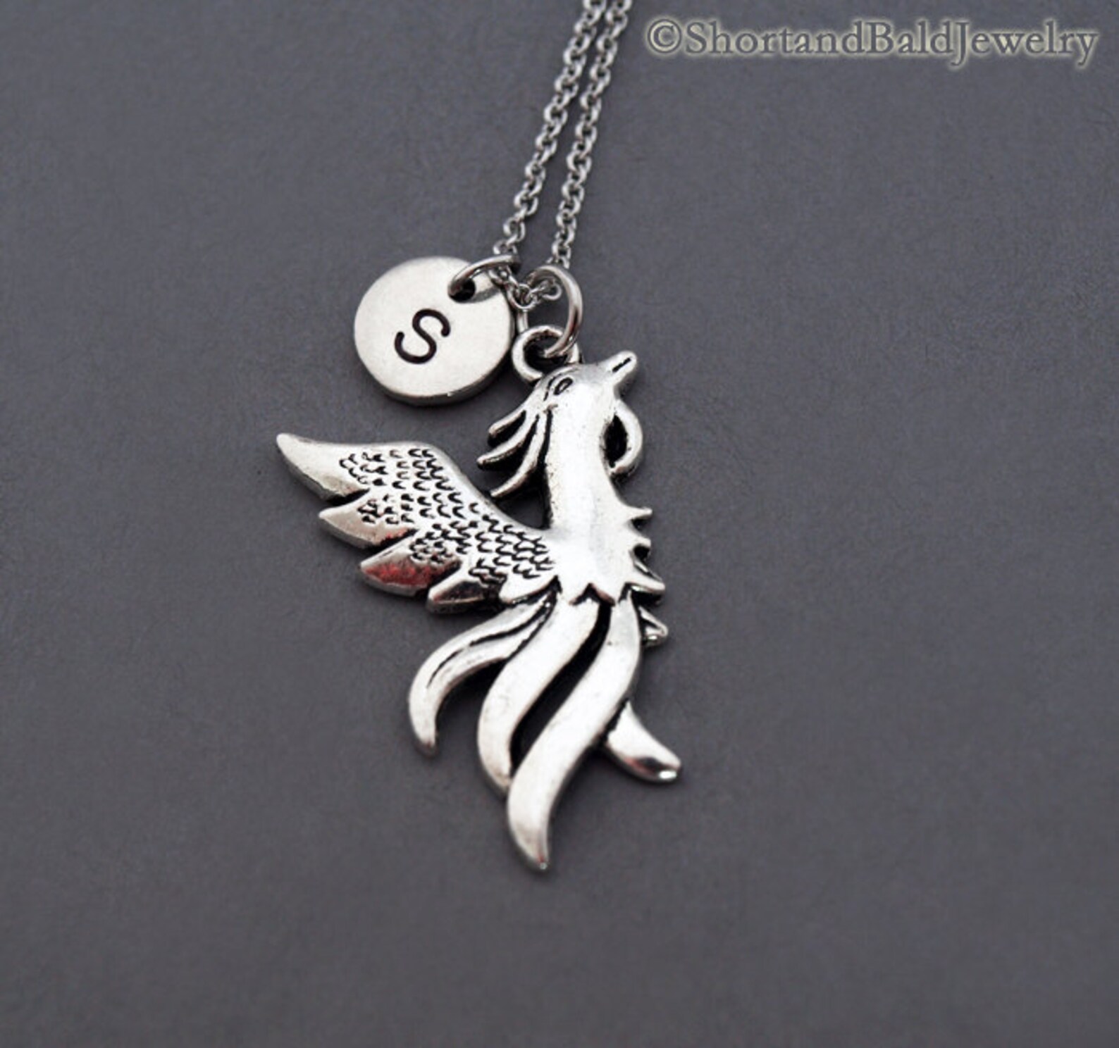 Phoenix Necklace Firebird Necklace Fire Bird Phebix - Etsy