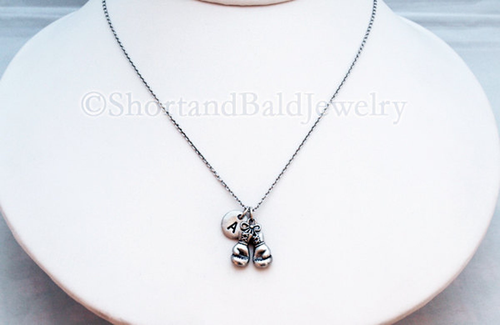 Boxing Glove Charm Necklace, Boxer Charm, Boxing Glove Jewelry ...