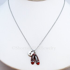 Ruby Red Slippers Necklace, Wizard of Oz Charm Necklace, Magical Shoes ...