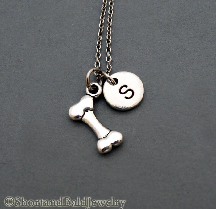 Tiny Dog Bone Necklace, Dog Bone Charm, Dog Bone Jewelry, Antique ...