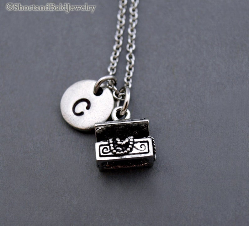 Treasure Chest Necklace, Buried Treasure, Pirate Treasure Necklace ...