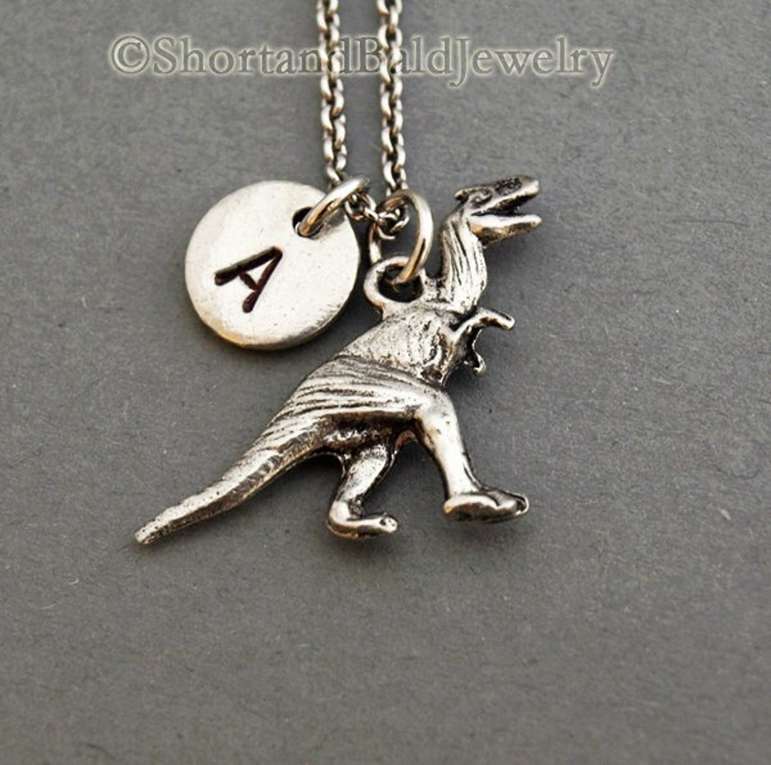 Tyrannosaurus Rex Charm, T-rex Dinosaur, T Rex, Silver T Rex Necklace ...