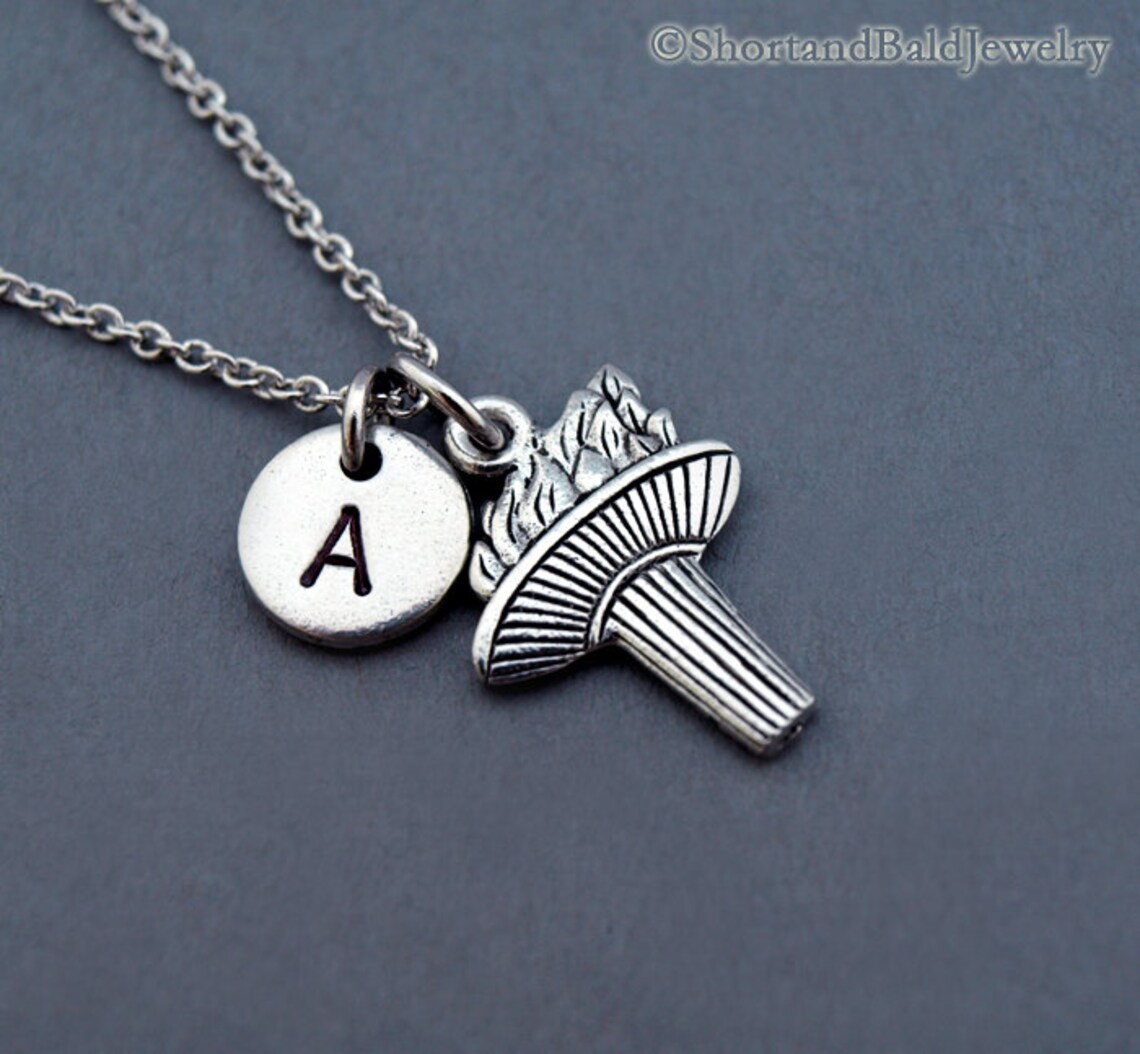 Torch Charm Necklace, Olympics Torch, Olympic Flame, Flame, Carry a ...